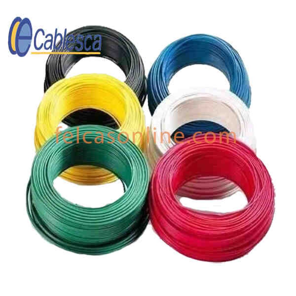 Felcas | ⚡Cable Automotriz # 16 Amarillo (100Mts) - CA-16AM